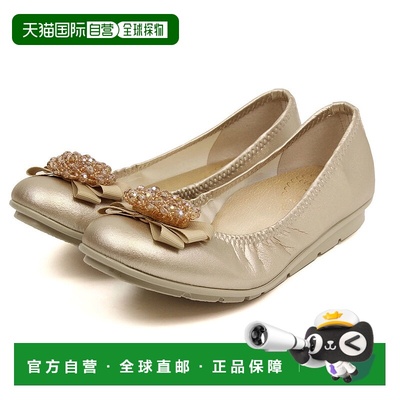 日本直邮浅口鞋舒适有弹性抗菌除臭芭蕾平底鞋平底鞋FIRST CONTAC