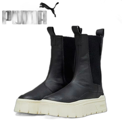 日本直邮PUMA 侧面 Gore 靴子 Stack 切尔西女士厚底 STACK CHELS