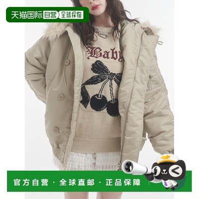 日本直邮jouetie 女装 宽松N2B飞行员夹克 双口袋 大翻领 2WAY连