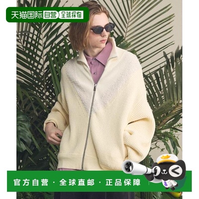 1h可退 日本直邮MAISON SPECIAL V领 拼接设计 Drivers Knit 短外