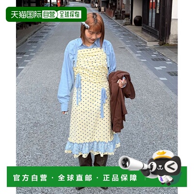 日本直邮CIAOPANIC 女装 碎花蕾丝系带收褶吊带连衣裙 CPZ1061409