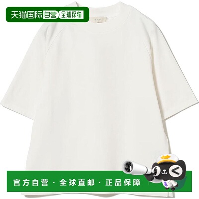 日本直邮beams  圆领纯色合身短袖 T恤 女款休闲百搭时尚单品上衣