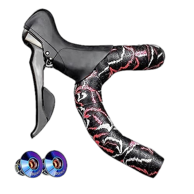 【日本直邮】GORIX 自行车把带 GX-Marble 红色 防滑