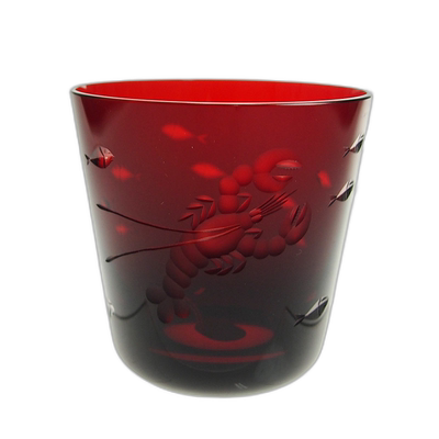 日本直邮Rotter Glass 海洋生活 蜂鸟 平底玻璃杯[M]巴卡拉水杯