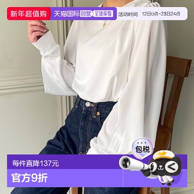 日本直邮JUNOAH 泡泡袖宽松长袖衬衫 JU5602EW02107