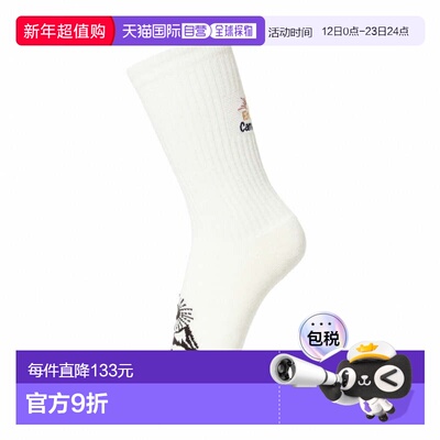 日本直邮Coleman 徒步袜子 Back Embroidery1 2989TSS 02 米白色