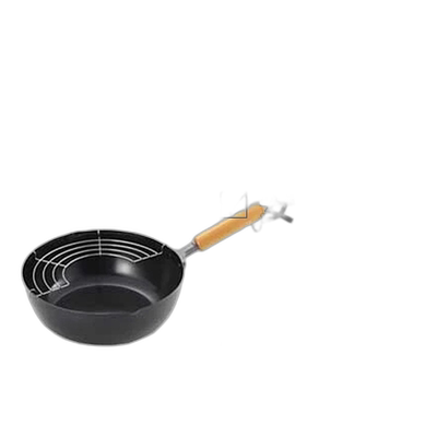 日本直邮吉川郷技炒锅兼天妇罗锅炸锅带滤网可电磁炉明火