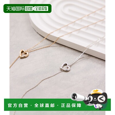 日本直邮VIS 女士 Y型项链 心形金属扣 细链锁骨链 2026ABVZ16010