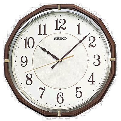 日本直邮Seiko Clock KX274B 茶色 金属 光泽 摆钟 挂钟精工
