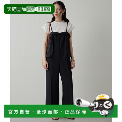 1h可退 日本直邮Drawing Numbers 女士双面布拼接吊带连体裤 DNZ1