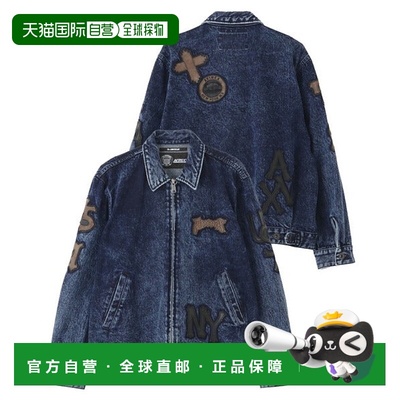 日本直邮AVIREX 皮革补丁牛仔夹克 [95335711] 牛仔夹克