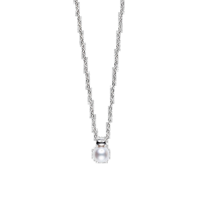 日本直邮MIKIMOTO项链Akoya珍珠御木本PP-20204BS吊坠纯银链礼物