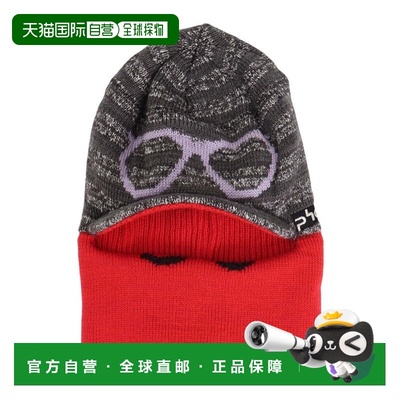 日本直邮PHENIX 儿童Color glasses针织帽 ESB24HW83 黑色 针织帽