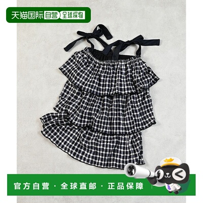 Marquise 2025AW 亲子装格纹百褶分层连衣裙（S-LL）女童 pickup0