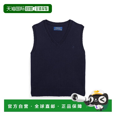 日本直邮Scalloped Cotton 女童针织背心