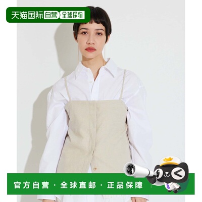 日本直邮Whim Gazette 女装 棉麻混纺背心式衬衫 WGP1061304A0001