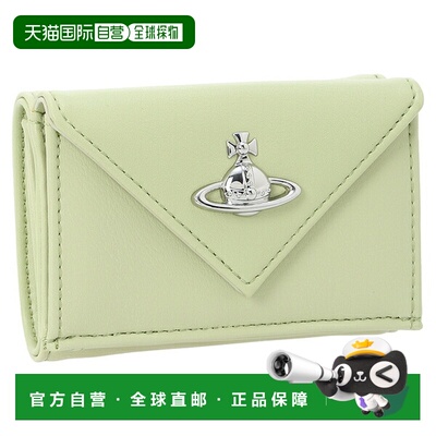 日本直邮Vivienne Westwood Envelope Billfold 女士三折钱包 绿