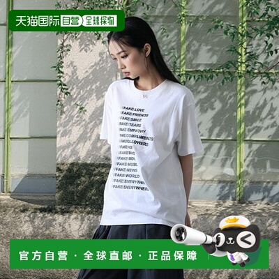 1h可退 日本直邮Ulysses 女士印花设计宽松T恤 DDS25S030短袖女装