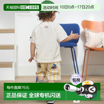 日本直邮petit main 儿童 托马斯印花棉质短裤 9562105