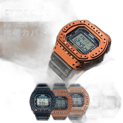 日本直邮 卡西欧 复古小方格男女通用学生皮革手表 DW-5600系列