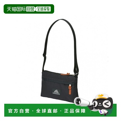 日本直邮GREGORY ENVELOPE SHOULDER 信封式单肩包男女通用1L黑色