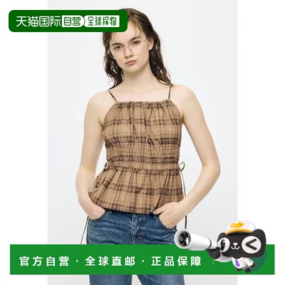MOUSSY PLAID GATHER背心