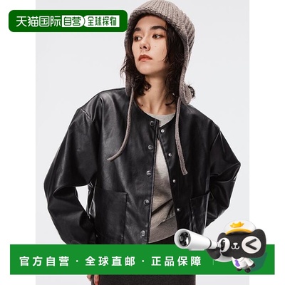 1h可退 日本直邮coca 仿皮无领夹克休闲时尚百搭