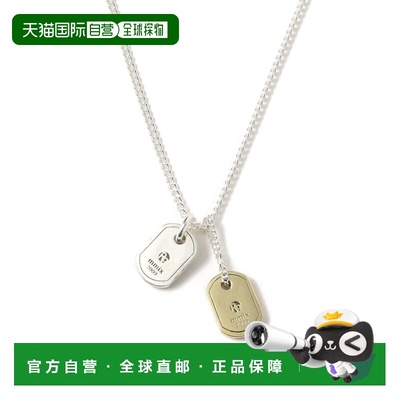 1h可退 日本直邮ROSETTA PRAYER 女士 双狗牌吊坠项链 设计感金属