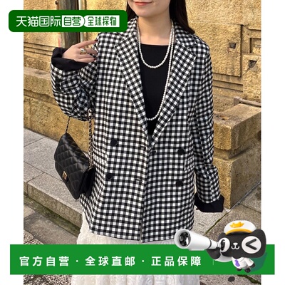 日本直邮prose verse 女士 格纹修身西装外套 PVZ1061107A0007