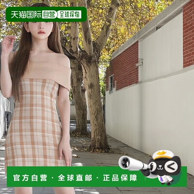 1h可退 日本直邮EATME 女装修身显瘦格纹迷你裙 3425403013连衣裙