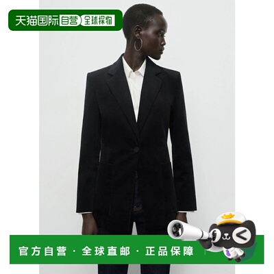 日本直邮MANGO 西装外套 黑色通勤