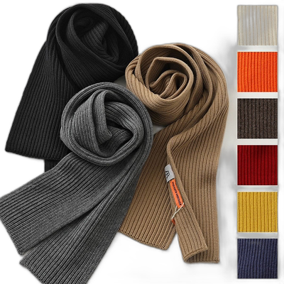 日本直邮ANDERSEN-ANDERSEN 秋冬男士围巾新款羊毛披肩罗纹 正品