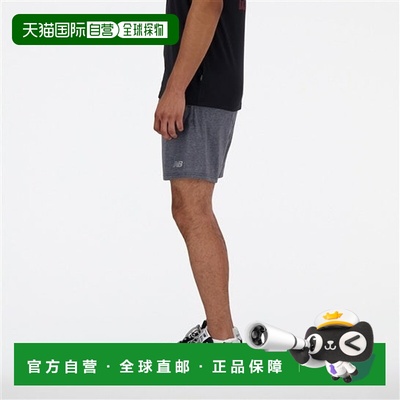 日本直邮New Balance 7英寸Heather Tech针织短裤 男士运动休闲吸