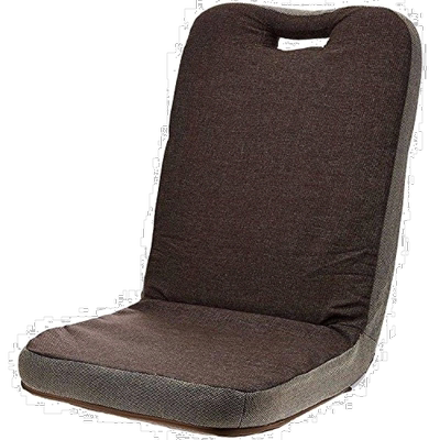 【日本直邮】yamazen山善座椅落地座椅可折叠棕色做工精致经久耐