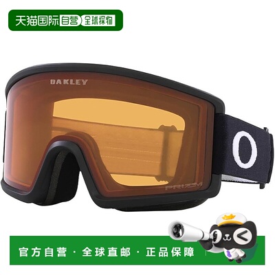 【日本直邮】欧克利TARGET LINE M 滑雪护目镜 黑框/柿子色镜片