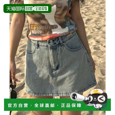 日本直邮AINA 女士高腰牛仔迷你裙 INTER FACTORY制造 IFIZI07240