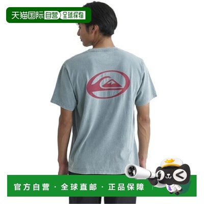 1h可退 日本直邮Quiksilver男装半袖T恤 定番版型 Saturn标志后背