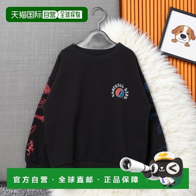 1h可退 日本直邮Grateful Dead 儿童 宽松版型 全棉连帽卫衣 袖部