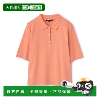 1h可退 日本直邮TRANS WORK女装春夏款高级光泽感半袖 polo 衬衫
