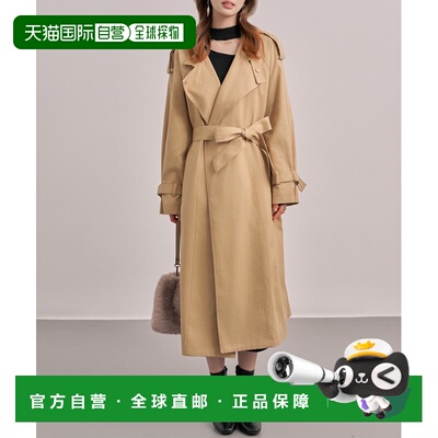 日本直邮SAISON DE PAPILLON 女装 宽松版型天丝棉混纺长款风衣