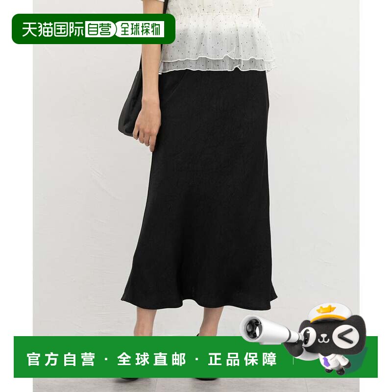 日本直邮Honeys 缎面长裙 下装 裙子 长裙 长款 大码 A字版型 水