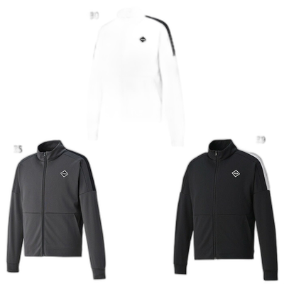 日本直邮 GOSEN 抓绒内衬弹力夹克网球羽毛球服上衣保暖灰色 GOSE