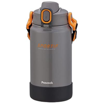 【日本直邮】The peacock孔雀 保温壶 1.5L 灰色AJK-R150 H