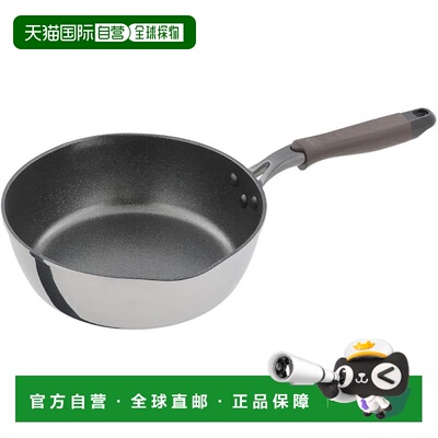 【日本直邮】Bestco 深煎锅 24 厘米 IH/燃气兼容 带镜子 ND-7276