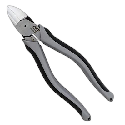 【日本直邮】Fujiya 偏心强力薄刃剪钳 银色 150mm 内线工事 外线