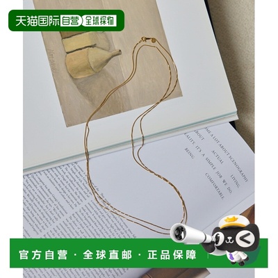 1h可退 日本直邮Whim Gazette 女士 全长120cm 细链条 可双层佩戴