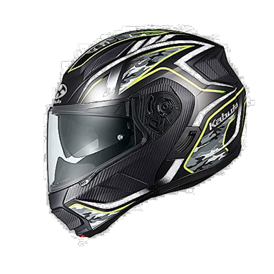 【日本直邮】OGK KABUTO 摩托车头盔 RYUKI ENERGY哑光黑黄M(57-5