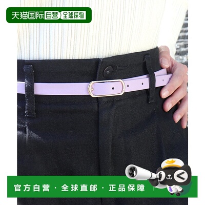 日本直邮florge 椭圆形细框皮革腰带 FL8218EW08211 腰带