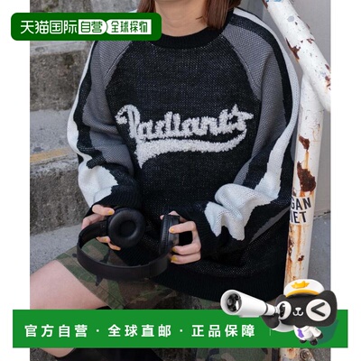 1h可退 日本直邮WEGO 女士秋冬新款萨嘎LOGO配色大码针织套头衫 W