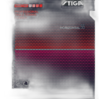 日本直邮STIGA 高粒胶 HORIZONTAL 55 OX 卧式 55 OX RED 无海绵